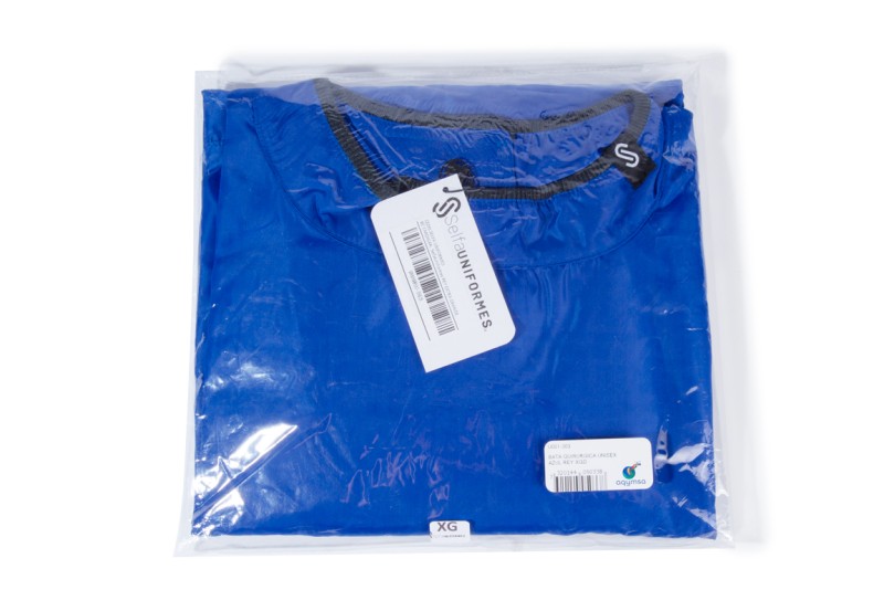 Bata quirúrgica unisex azul rey – gd – Artículos Químicos y Médicos